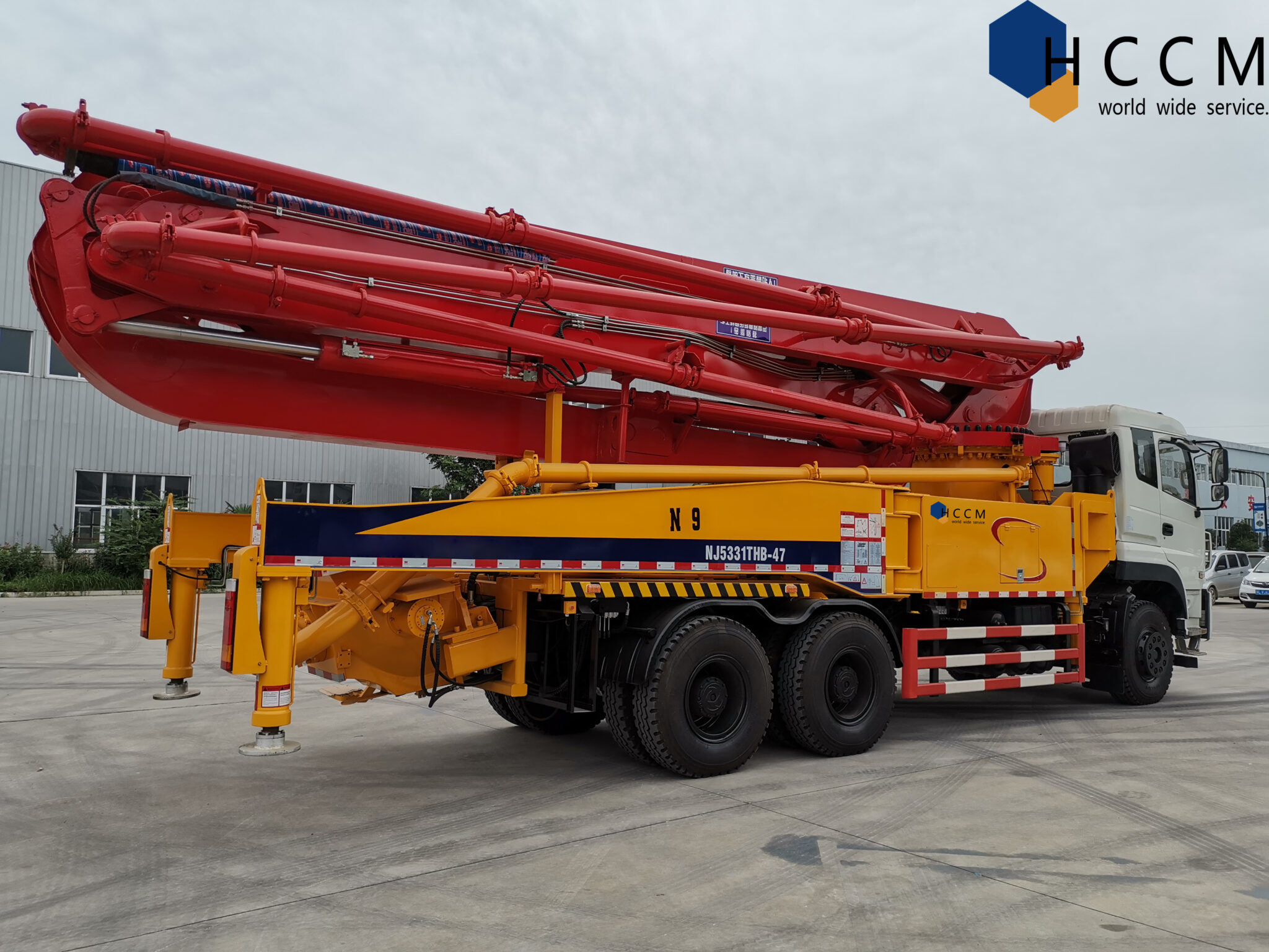 36m – 62m Concrete Boom Pump Truck Mounted